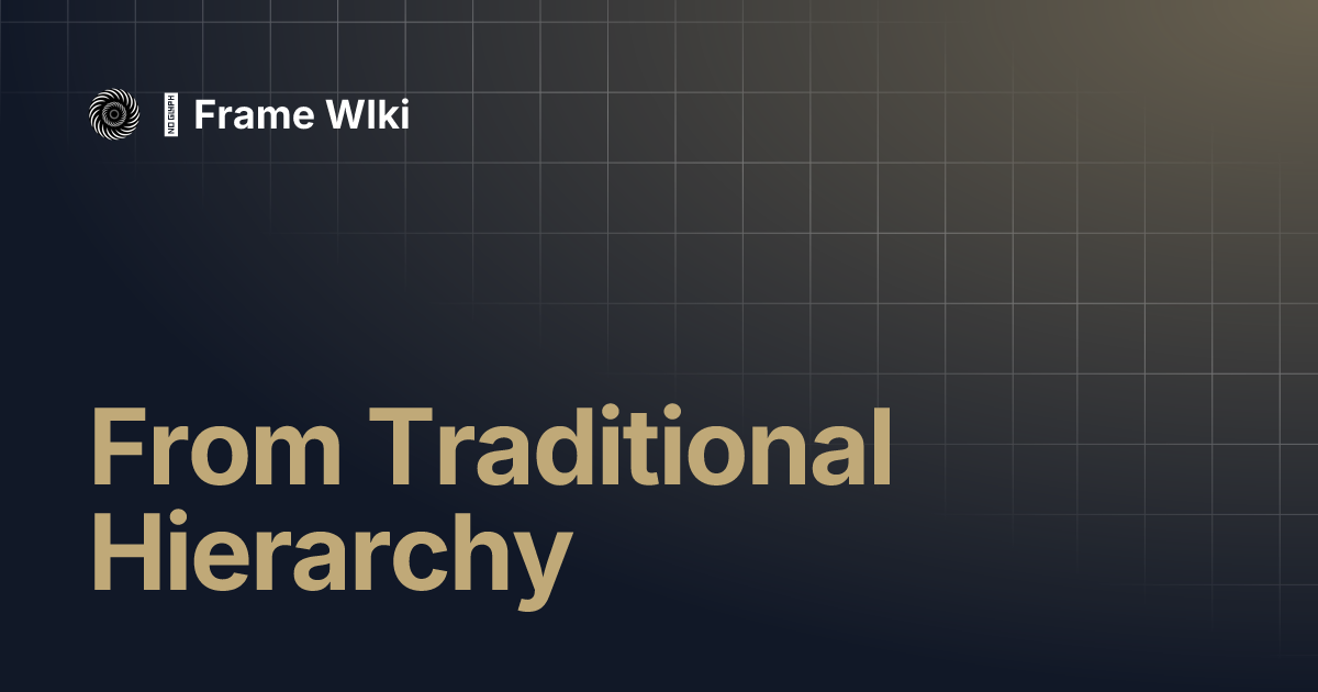 From Traditional Hierarchy | ∆ Frame WIki